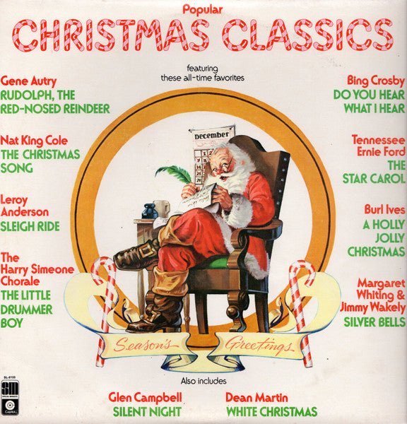 Various - Popular Christmas Classics Vinyl – Saint Marie Records